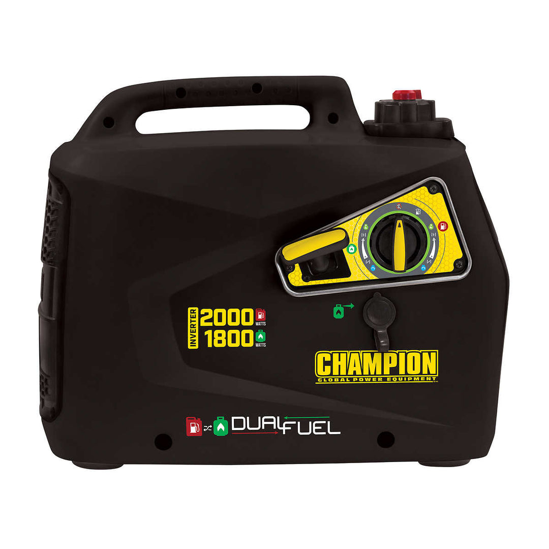 Champion 2000W Dual Fuel Portable Inverter Generator – CHAP Aubaines