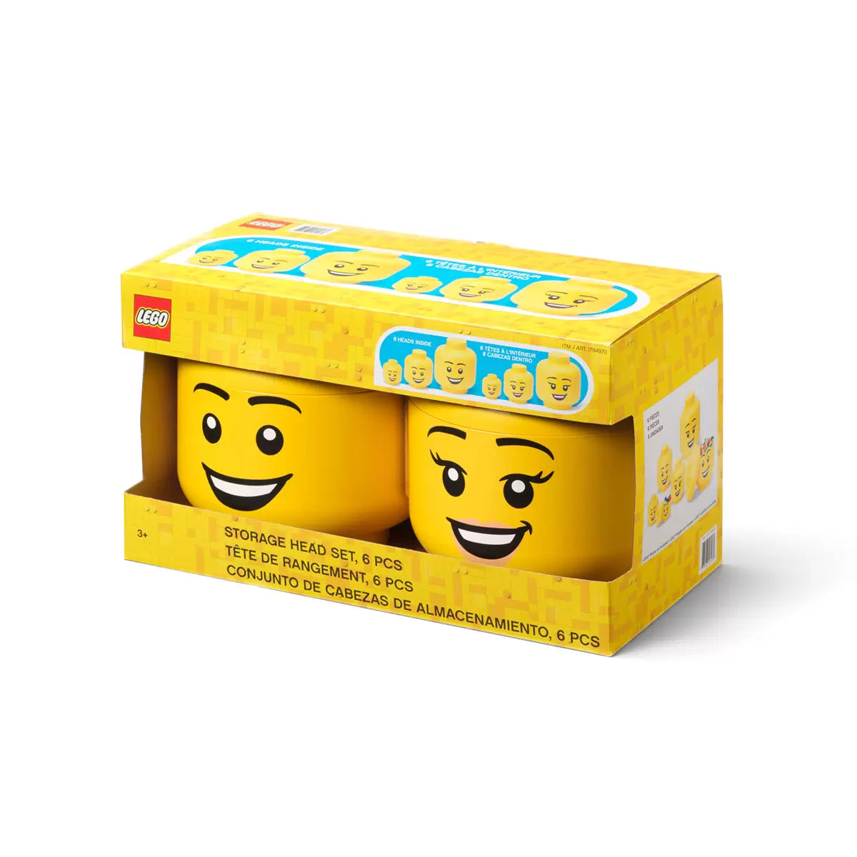 LEGO Ultimate 6-Piece Storage Head Set – CHAP Aubaines