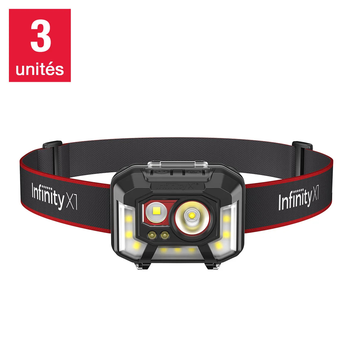 Infinity X1 - Lampes frontales paquet de 3 – CHAP Aubaines