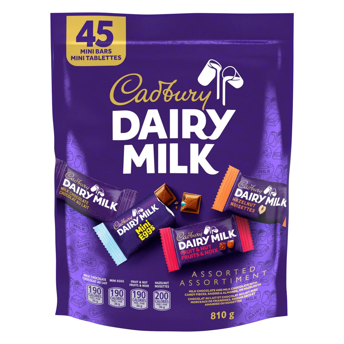 Cadbury - Mini-barres Dairy Milk assorties, 810 g – CHAP Aubaines