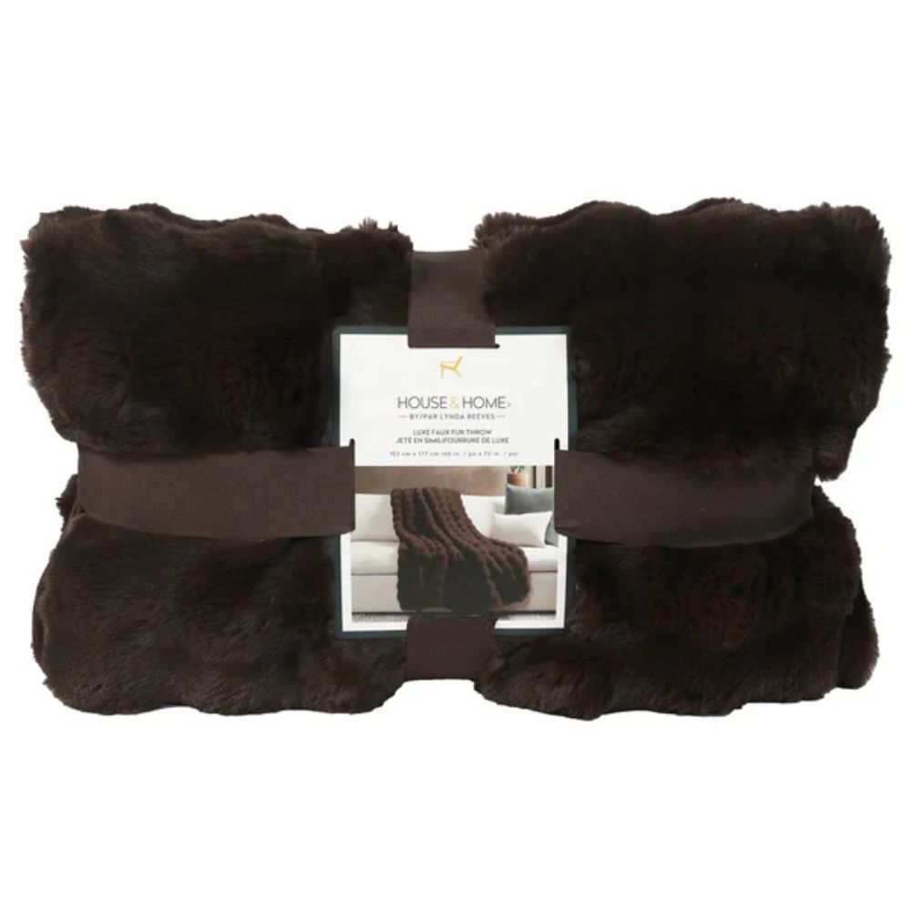 House & Home Faux Fur Throw – CHAP Aubaines