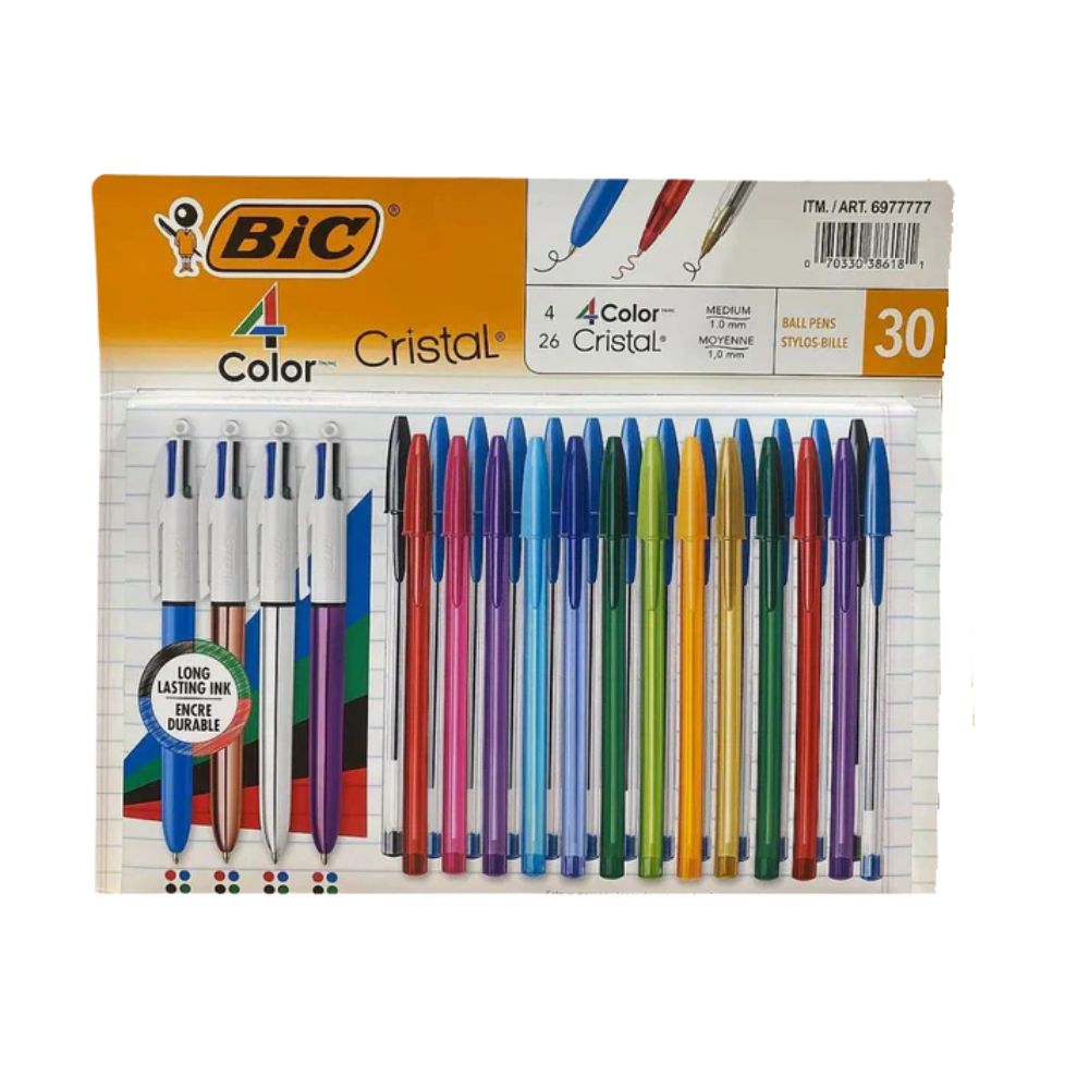 BIC - Stylo couleur et cristal – CHAP Aubaines