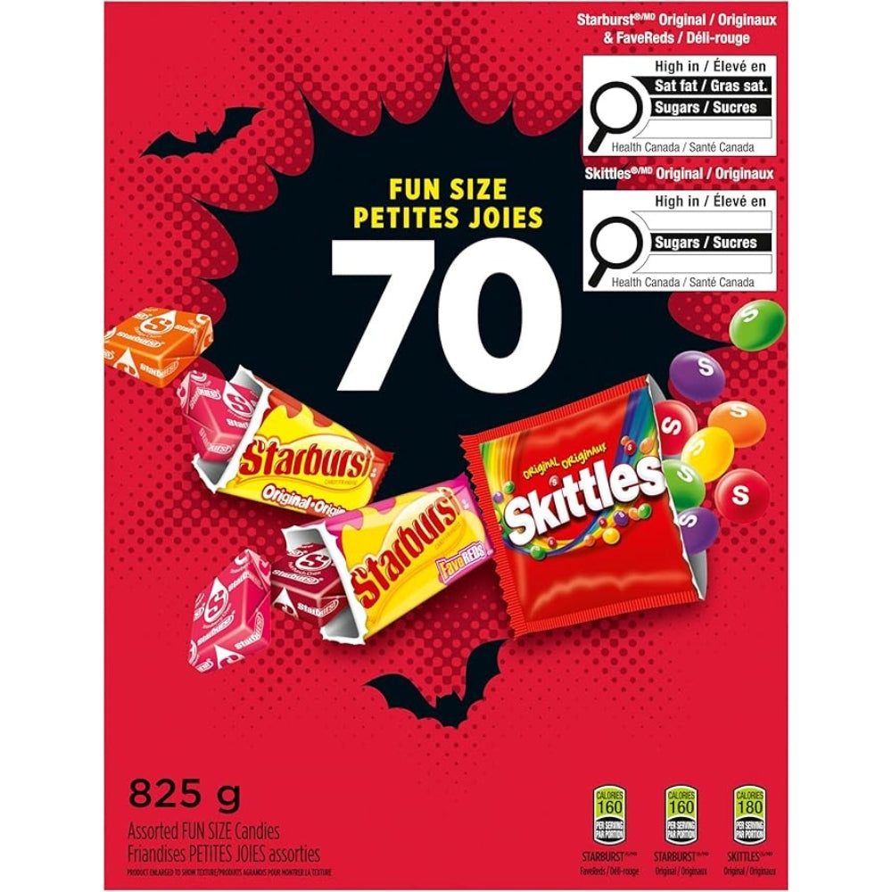 Skittles Mini Skittles and Starbursts - 70-Pack – CHAP Aubaines