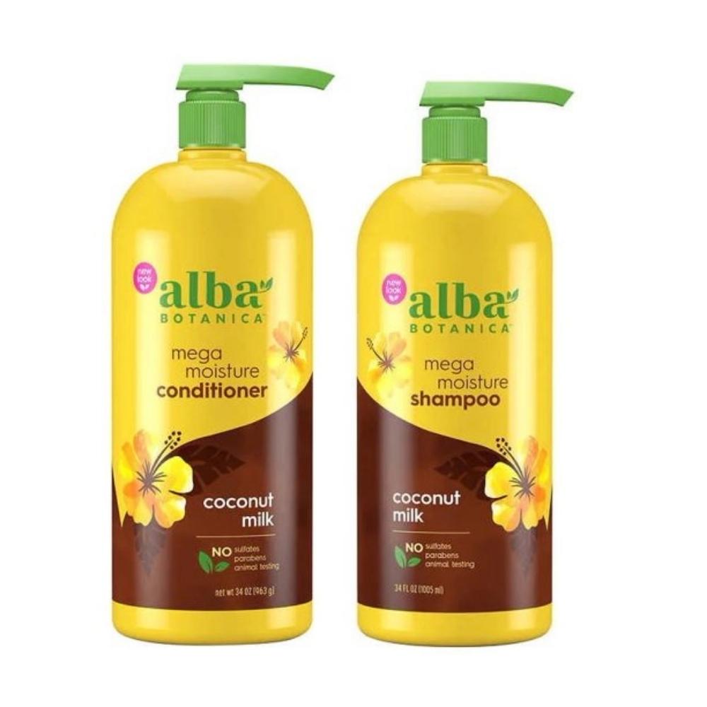 Alba Botanica, - Coconut Milk Shampoo & Conditioner 34 fl oz – CHAP ...