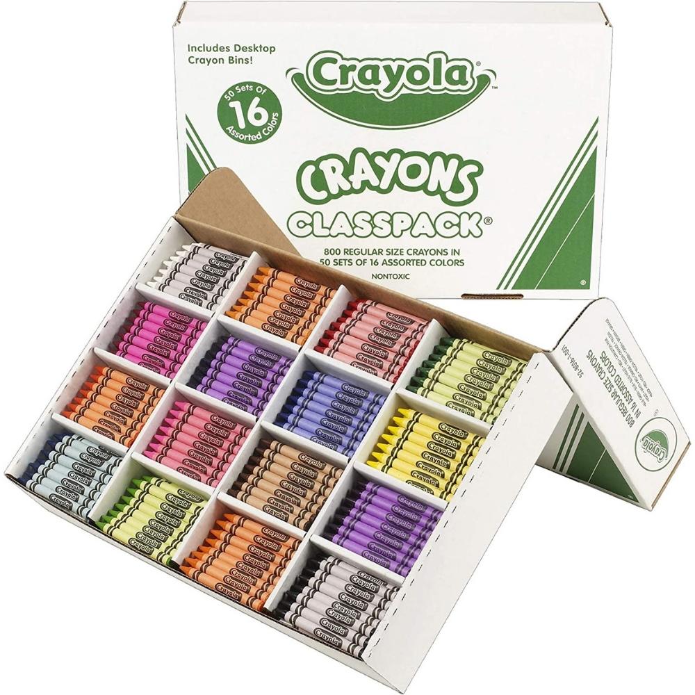 Crayola - Wax crayons Classpack 800 crayons – CHAP Aubaines